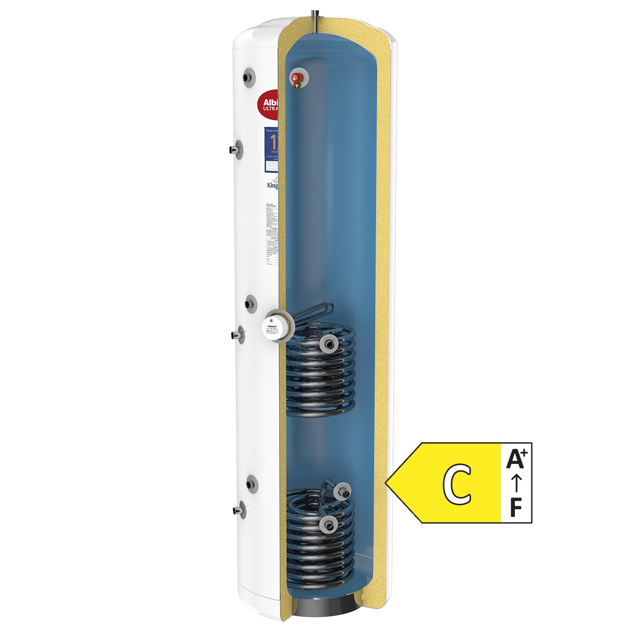 ULTRASTEEL 300L INDIRECT SOLAR HOT WATER CYLINDER - Tanks IE