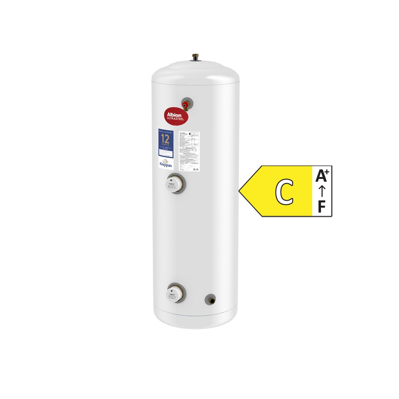 ULTRASTEEL 150L DIRECT SLIM UNVENTED HOT WATER CYLINDER - Tanks IE