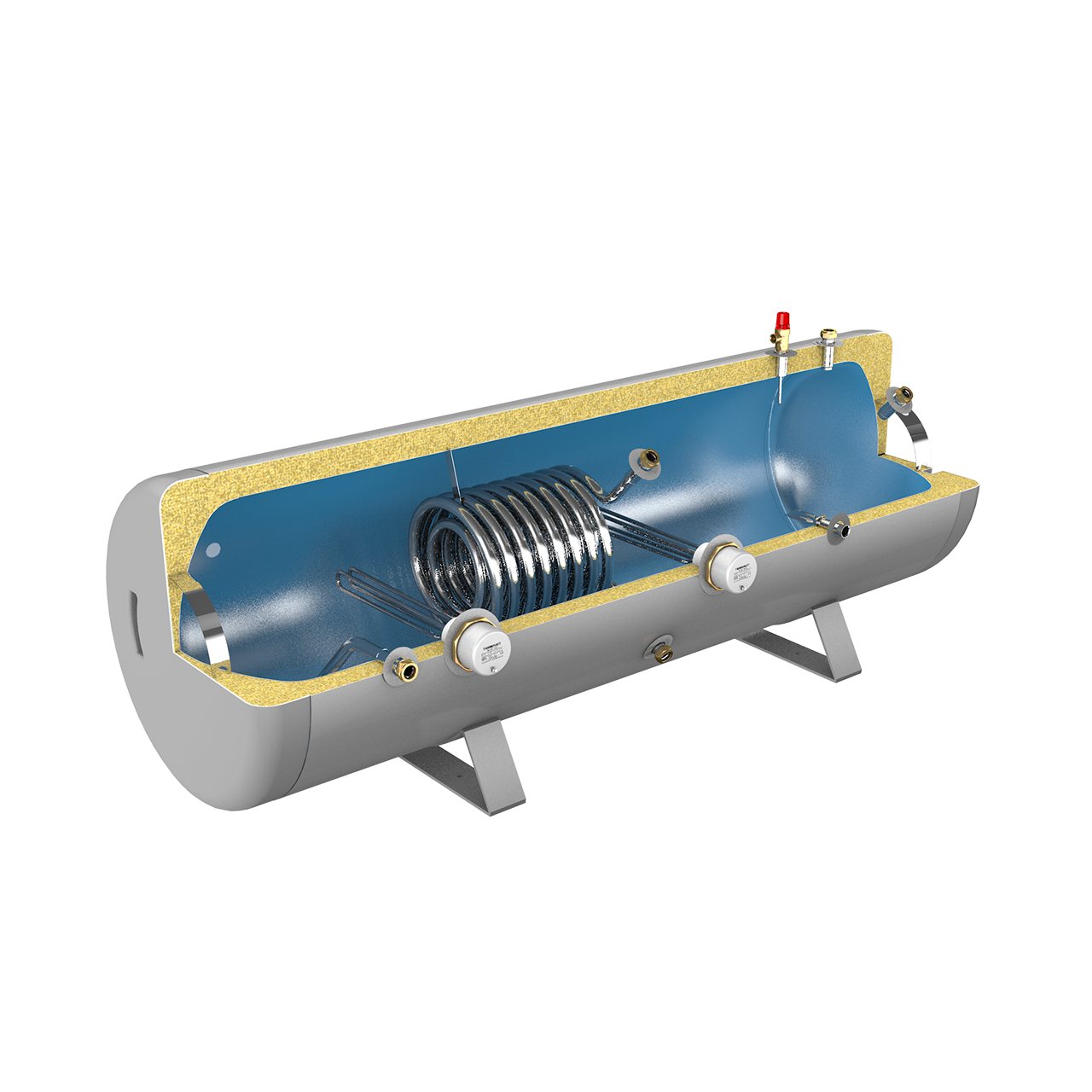 ULTRASTEEL 250L INDIRECT HORIZONTAL HOT WATER CYLINDER - Tanks IE