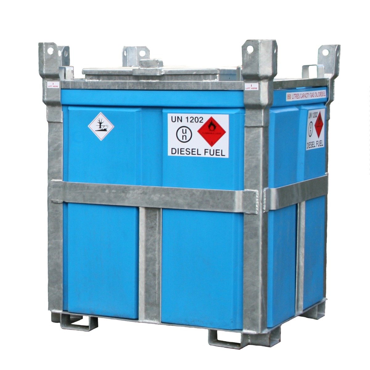 950L BUNDED DIESEL POLYCUBE - Tanks IE