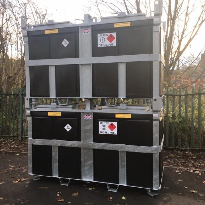 2000L BUNDED DIESEL POLYCUBE - Tanks IE