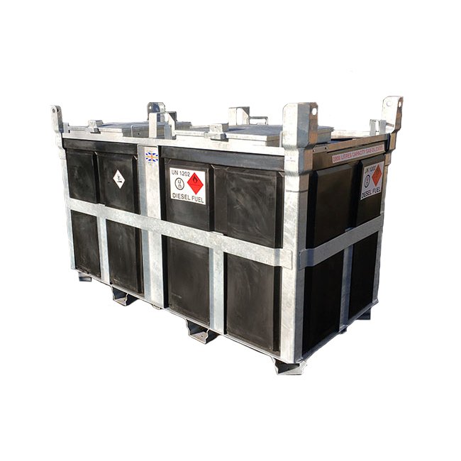 2000L BUNDED DIESEL POLYCUBE - Tanks IE