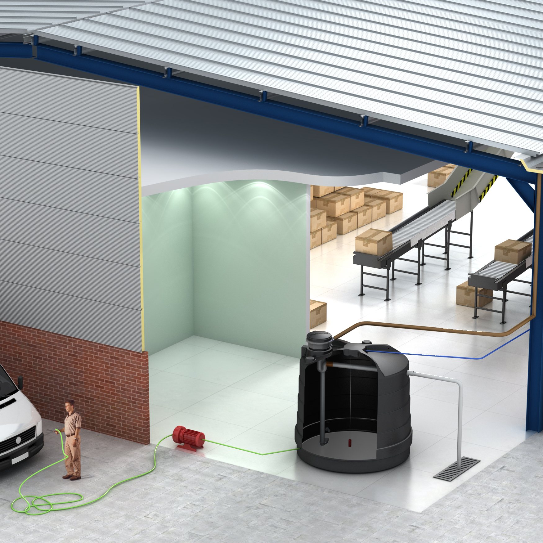 RAINSTORE 13000L Rainwater Harvesting System - Tanks IE