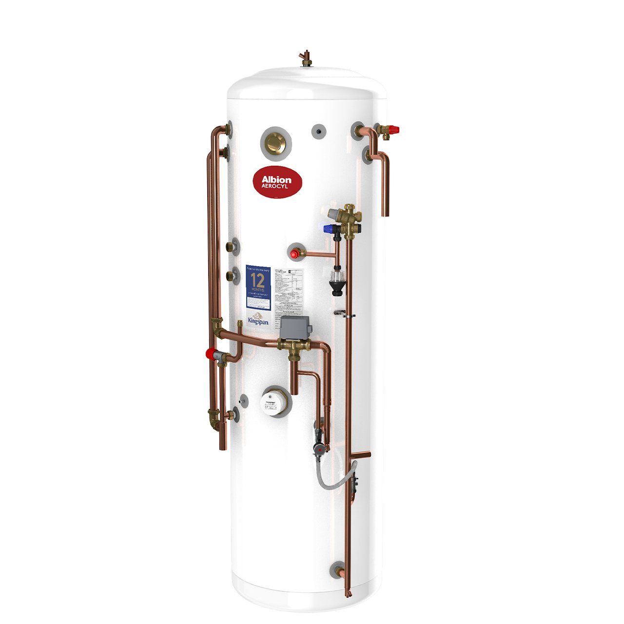AEROCYL 210L HEAT PUMP HOT WATER CYLINDER W/ INTEGRAL BUFF - Tanks IE