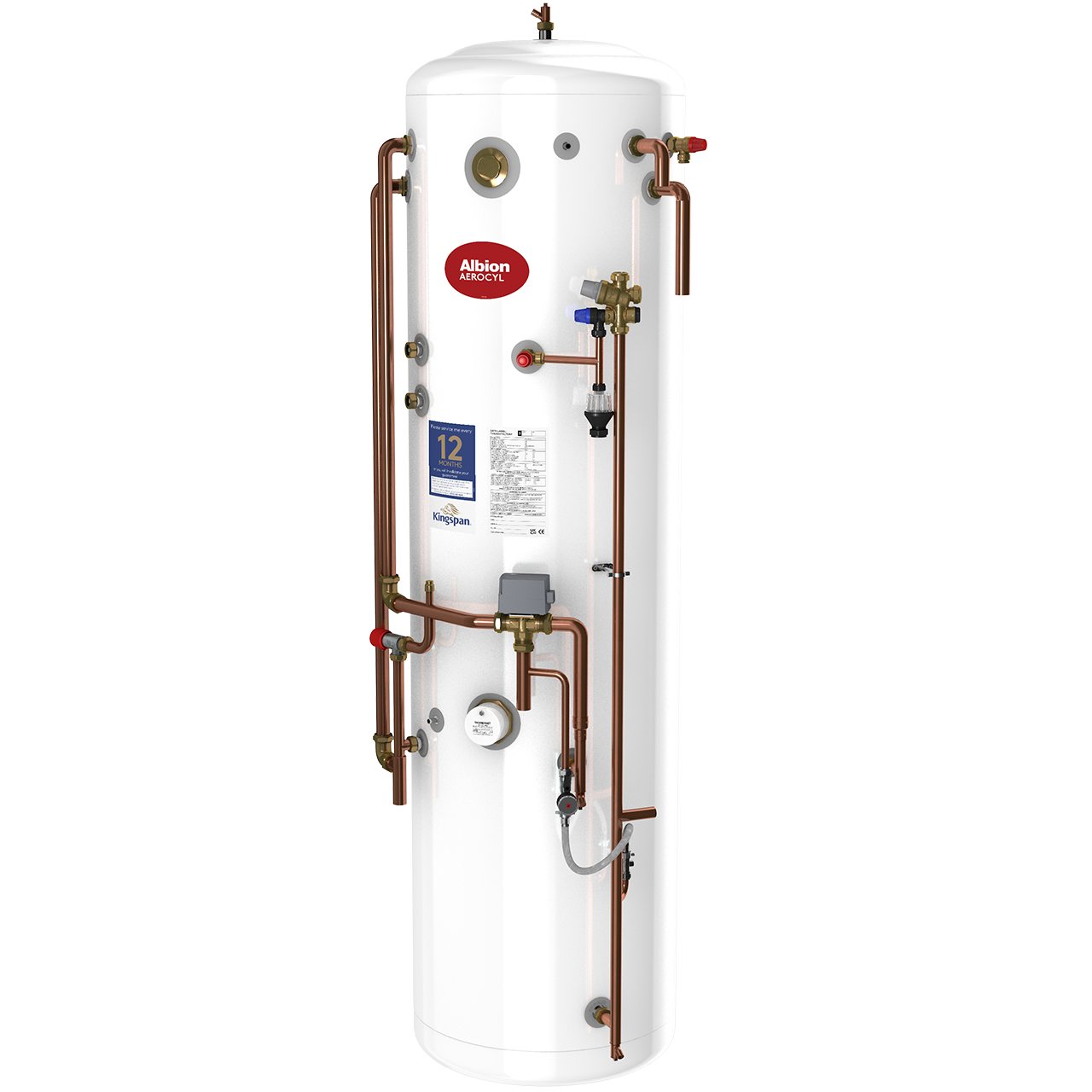 AEROCYL 240L HEAT PUMP HOT WATER CYLINDER W/ INTEGRAL BUFF - Tanks IE