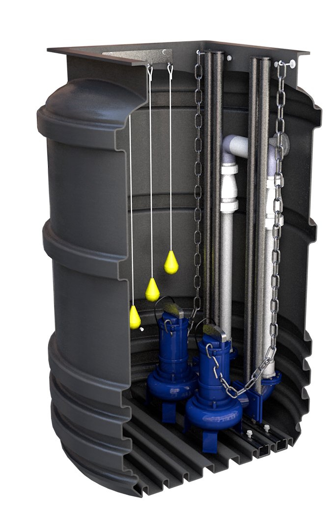 Mini Monster Submersible Sewage Cutter Pump - 2600 Litre - Tanks IE