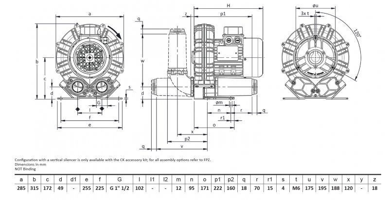 FPZ SCL K04MS P55/90-p150/70 - Large Blower Unit - Tanks IE