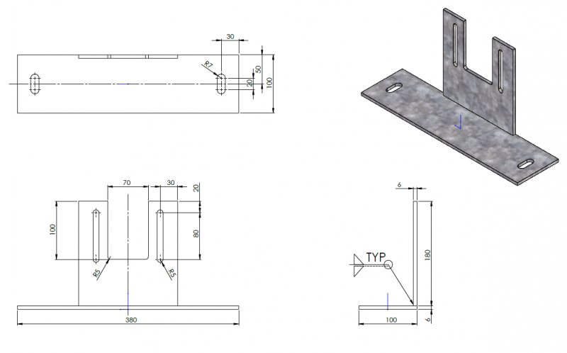 Biodisc Adaptor Bracket - Tanks IE
