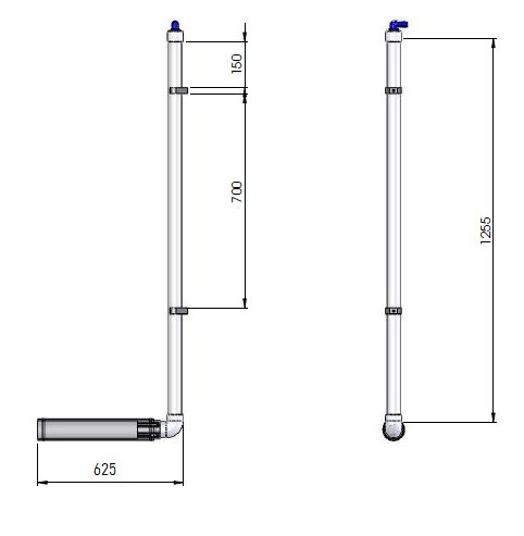 PIPE DIFFUSER 65mm x 550mm - Tanks IE